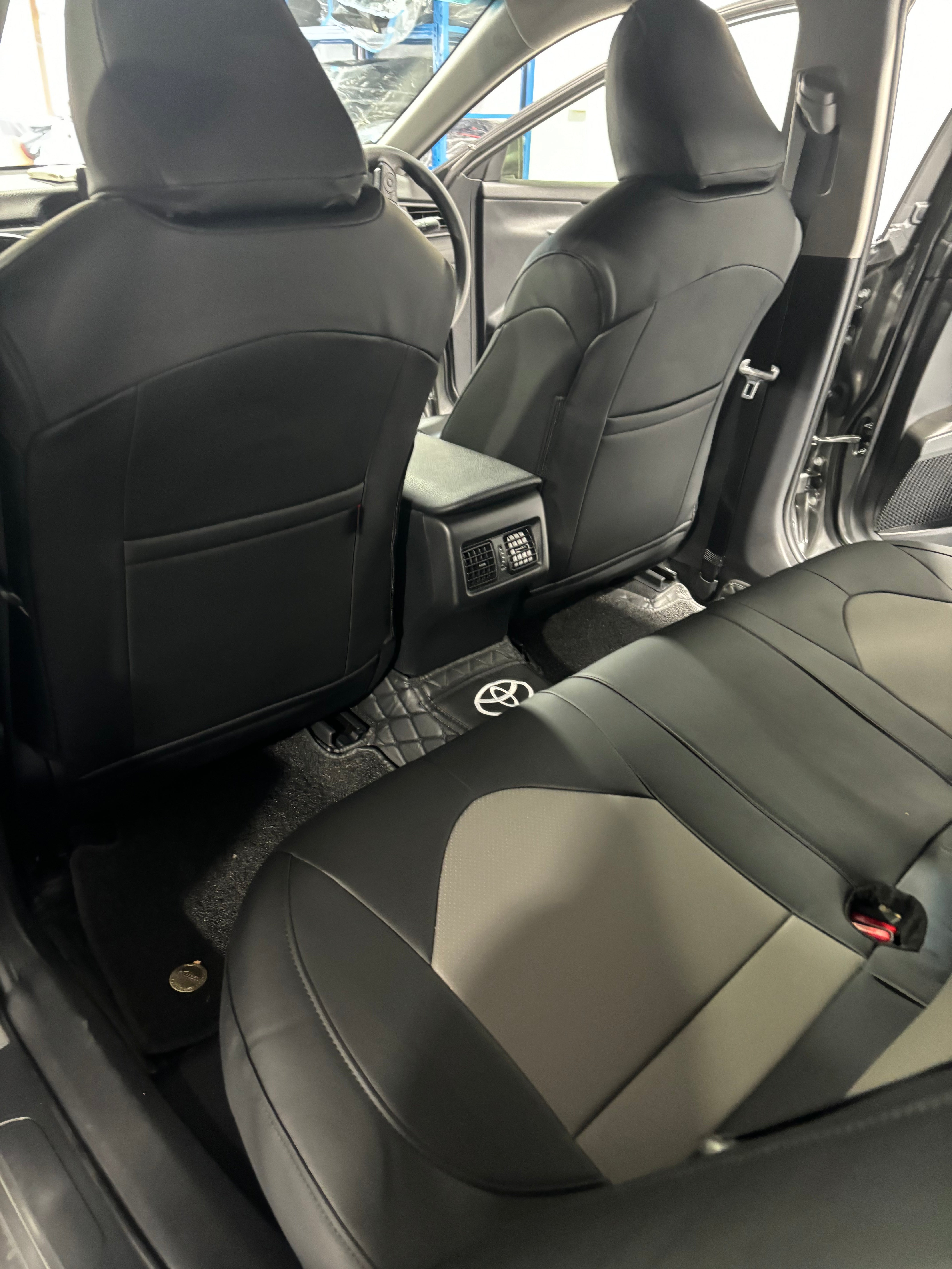 Custom Made Leather Seat Cover For Toyota Camry Hybrid 2018-2024 ...